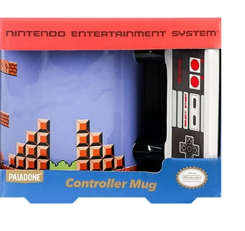 NES Nintendo Controller Shaped Mug, Ceramic Coffee Cup 10fl oz Retro ...