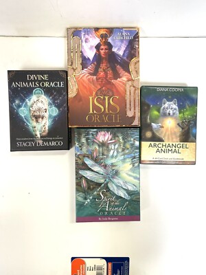 Lot Of 4 Oracle Card Sets Archangel Animal Divine Animals Spirit of ...