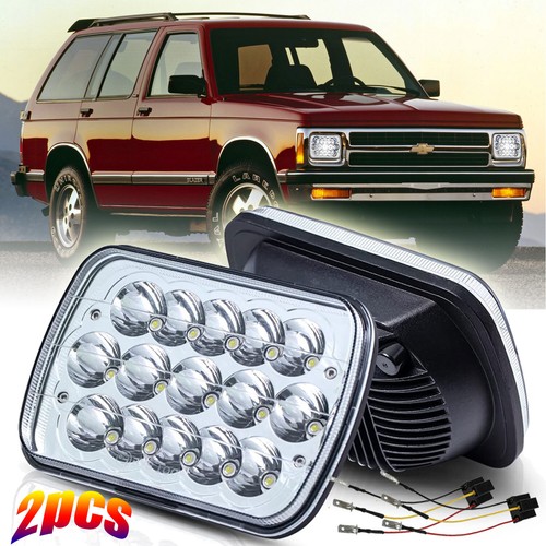 2PCS For 1982-1993 Chevy S10 Blazer GMC S15 7X6" 5X7" LED Headlights Hi ...