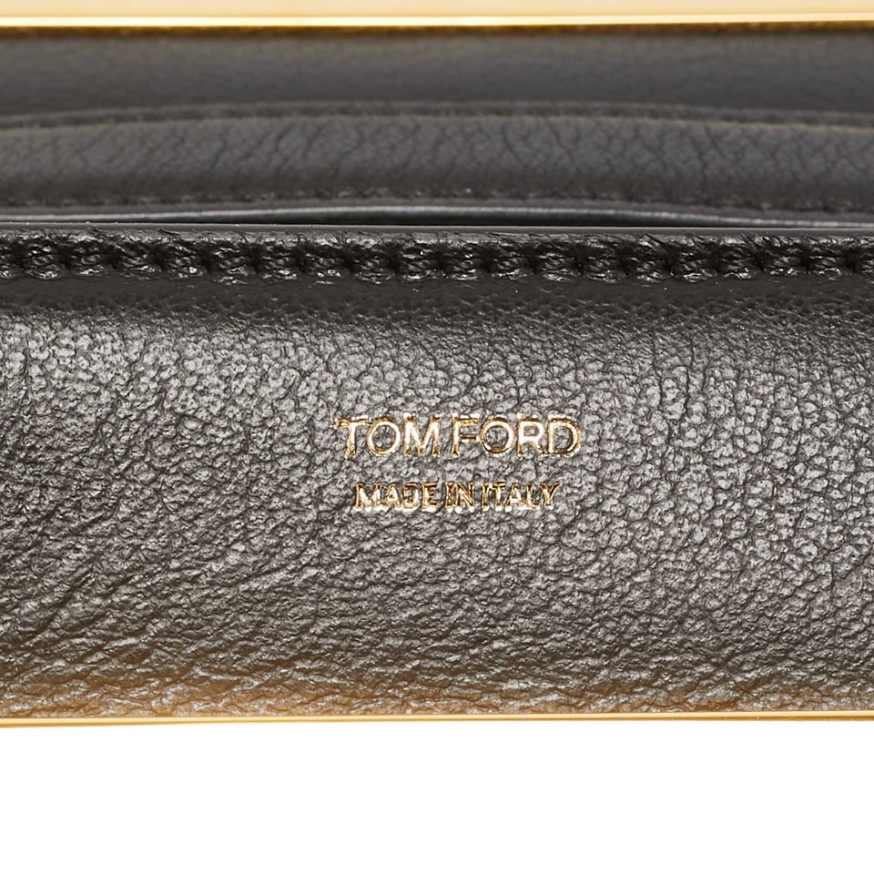 Tom Ford Black Leather Natalia Long Clutch Bag | eBay