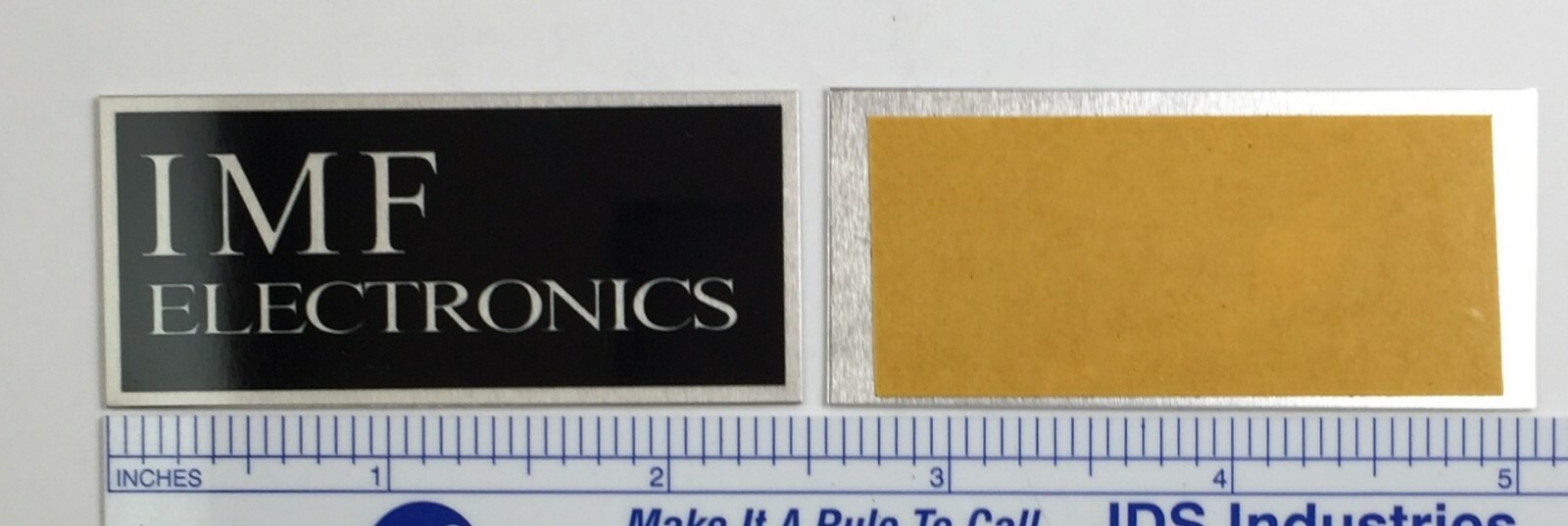 IMF Electronics Speaker Badge Logo Custom Made Aluminum PAIR | eBay