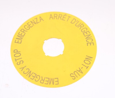 EMERGENCY STOP STICKER BIG 9CM 2CM 4PCS ! NEW ! | eBay