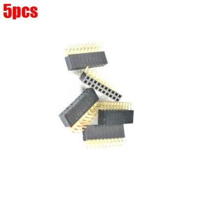 5Pcs 2.54MM Pitch 2X10 Pin Header Right Angle Female Double Row Socket ...