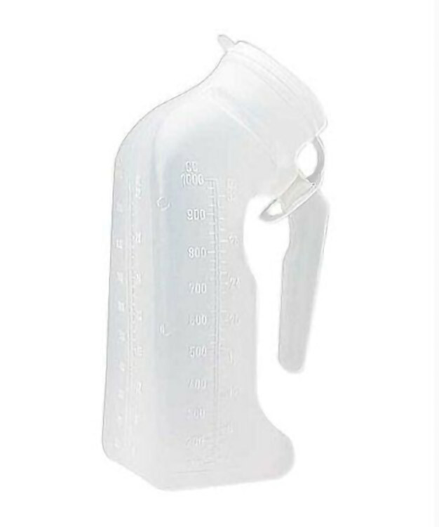 Medegen Medical Male Urinal 1 Quart / 946 mL With Cover (TWO PACK) | eBay