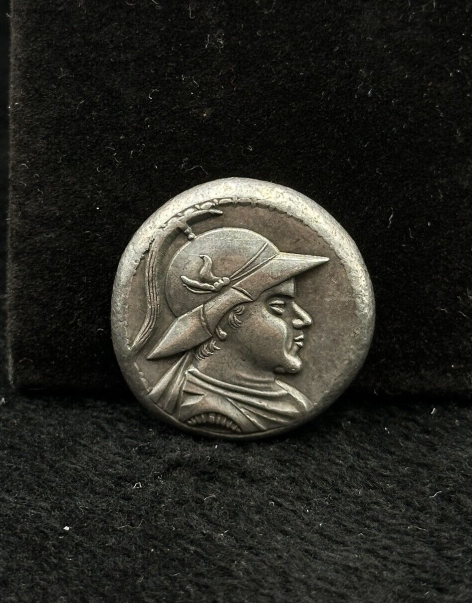 Very Rare Beautiful Ancient Bactrian Silver Plated Coin | eBay