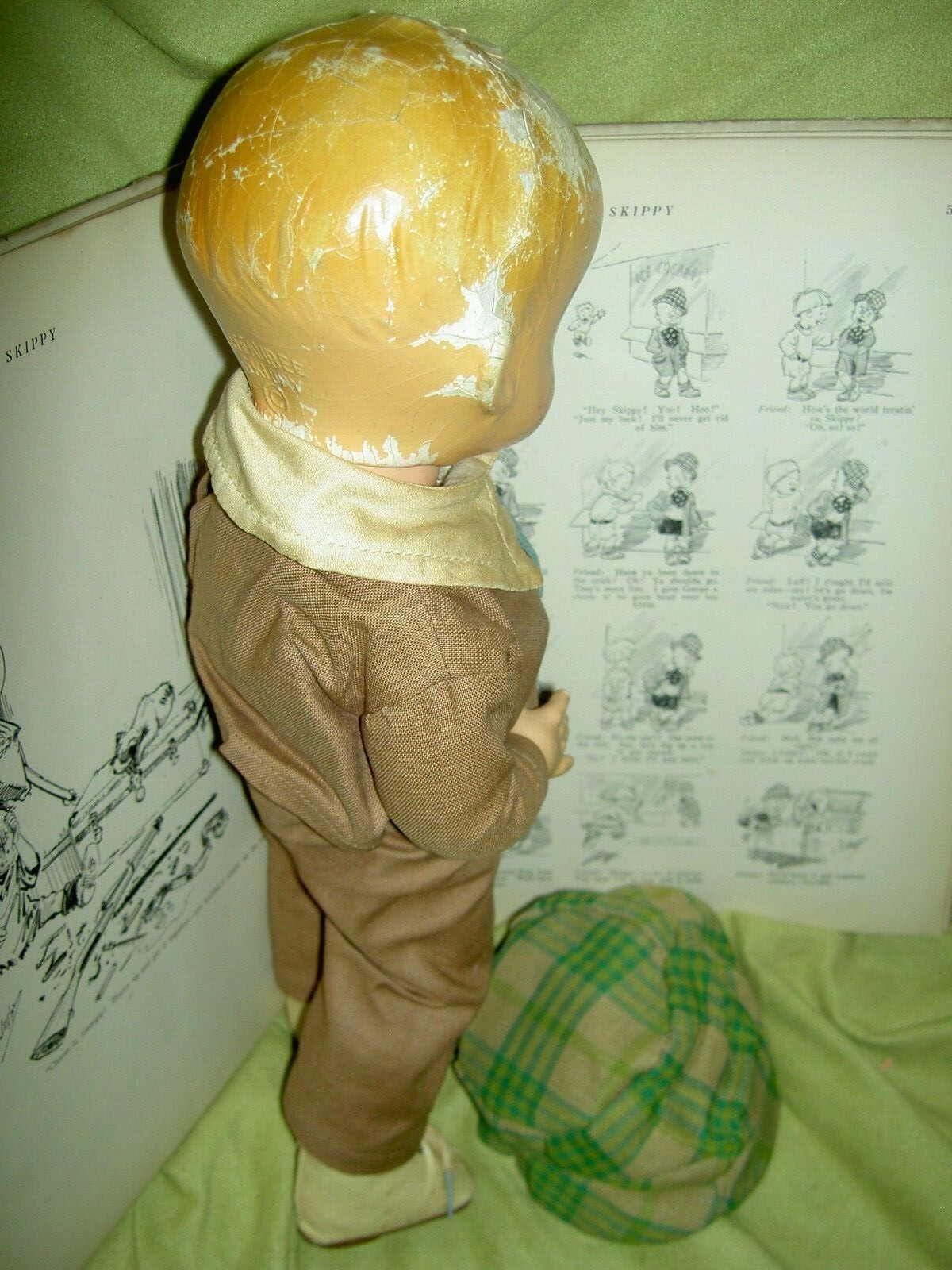 Effanbee composition SKIPPY Patsy family boy doll LOT orig. w /PIN ...