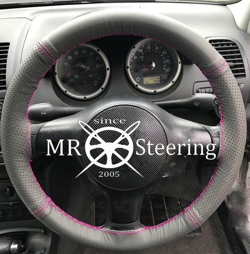 GREY TWO TONE LEATHER STEERING WHEEL COVER FITS VW CRAFTER LT3 06+ HOT ...