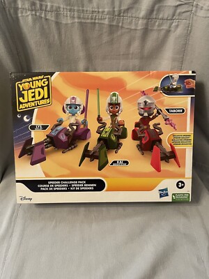 NEW Star Wars Young Jedi Adventures Speeder Challenge Pack Figures ...