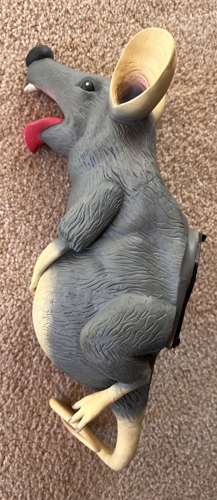 Gemmy Halloween Fat Rat 15" Talking Animated Burping PLEASE READ ...