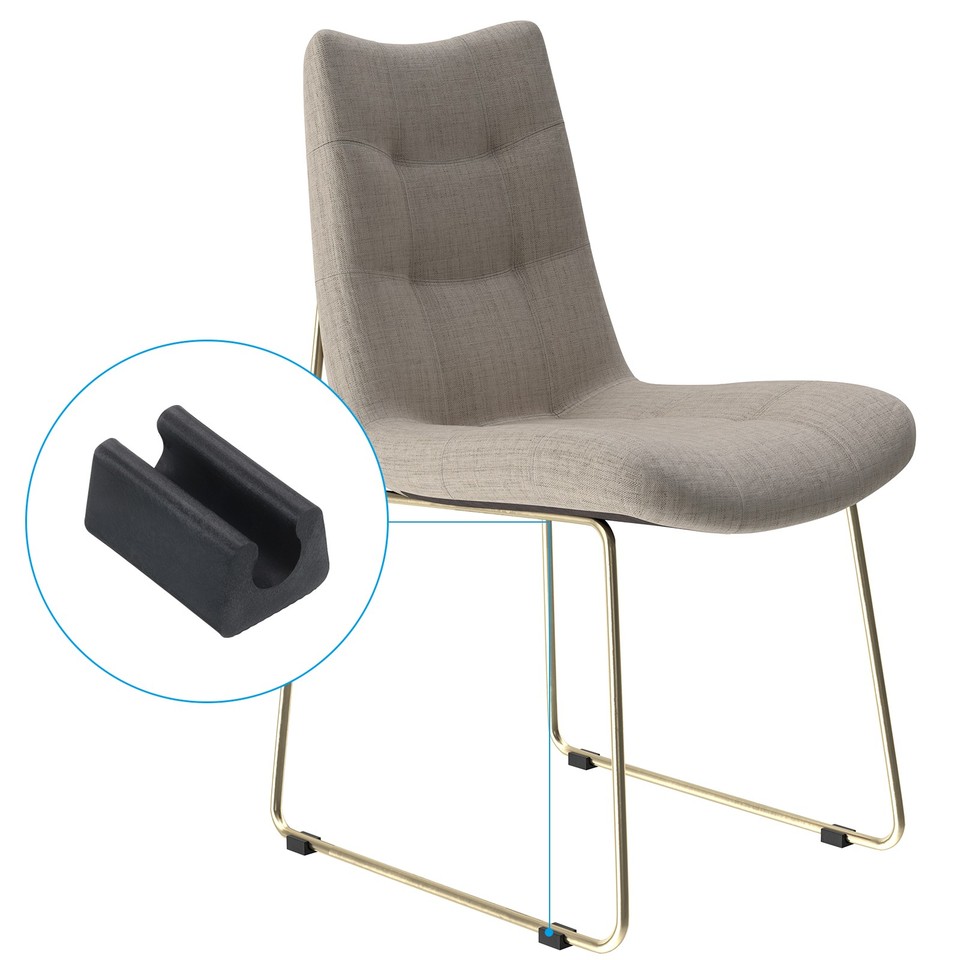 10mm Chair Leg Cover, 48Pcs Plastic Non-Slip Furniture Feet Protectors ...