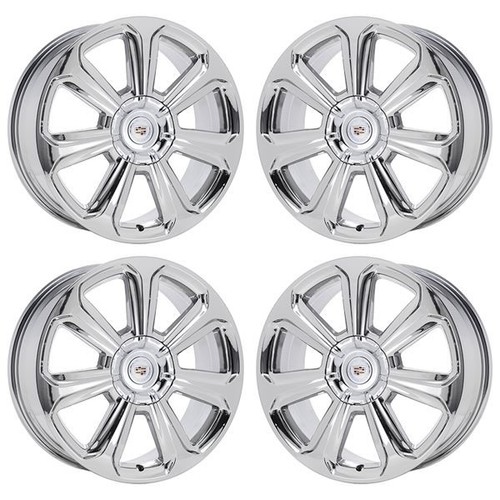 20" CADILLAC SRX PVD BRIGHT CHROME WHEELS-C RIMS FACTORY OEM 4708 ...
