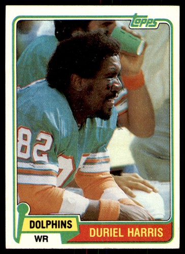 1981 Topps #527 Duriel Harris Miami Dolphins Card | eBay