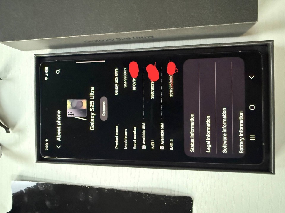 Open Box Samsung S25 Ultra 256GB Jet Black | eBay