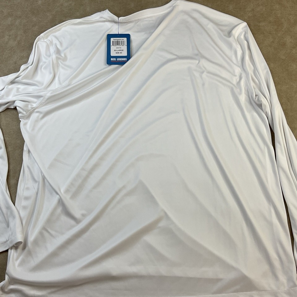 Reel Legends T-Shirt Reel-Tec Performance Fishing Long Sleeve UPF 40 ...