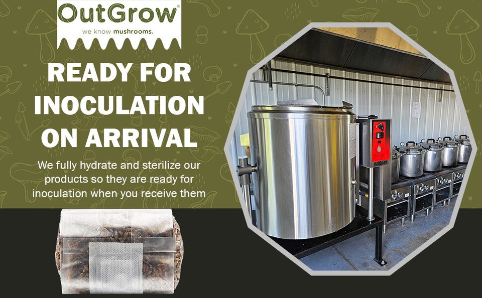 Mono Tub Fill Kit | Mushroom Substrate & Grain Spawn for 50-60 Quart ...