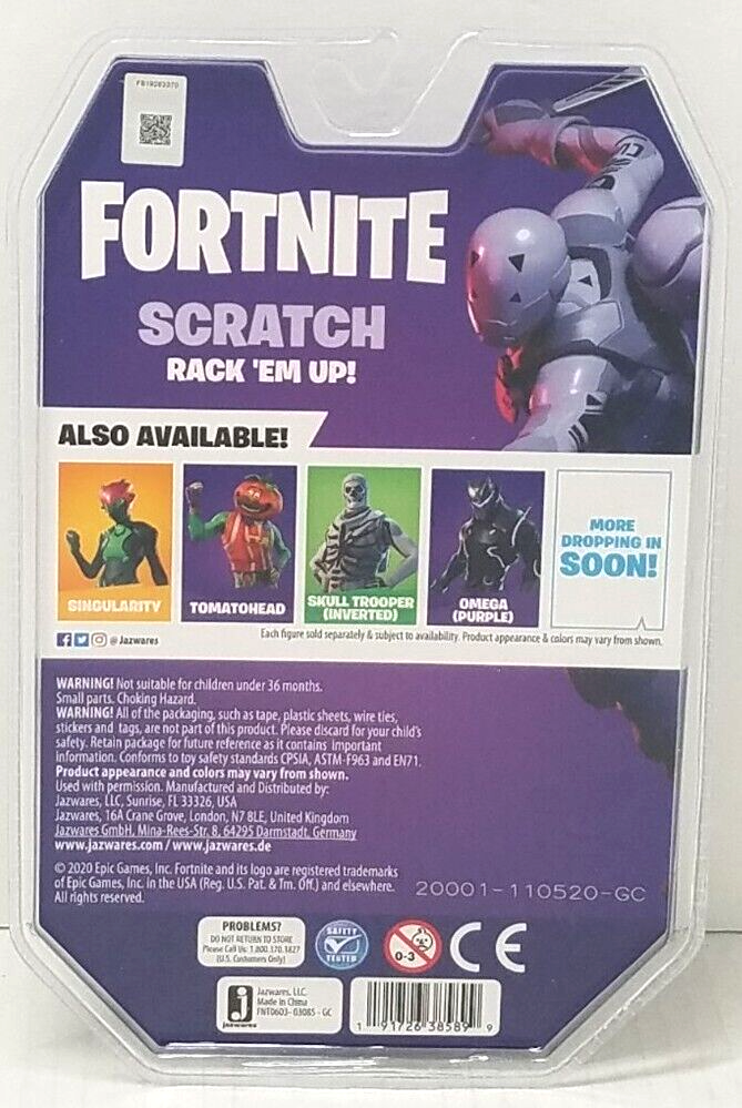 FORTNITE SCRATCH Solo Mode Action Figure 4” Jazwares Core Pack FNT0603 ...