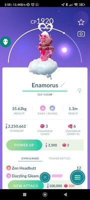 Pokémon Enamorus ( Incarnate Forme ) GO | eBay