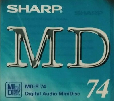 SHARP MD-R74 RECORDABLE DIGITAL AUDIO MINIDISC MD / 74 MINS / NEW ...