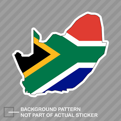 African Shaped South Africa Flag Sticker Decal Vinyl country pride | eBay