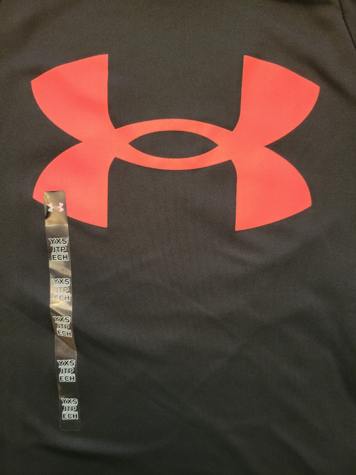 Boys XS Under Armour Tech Big Logo SS Tee Shirt Black 1363283-002 FREE ...