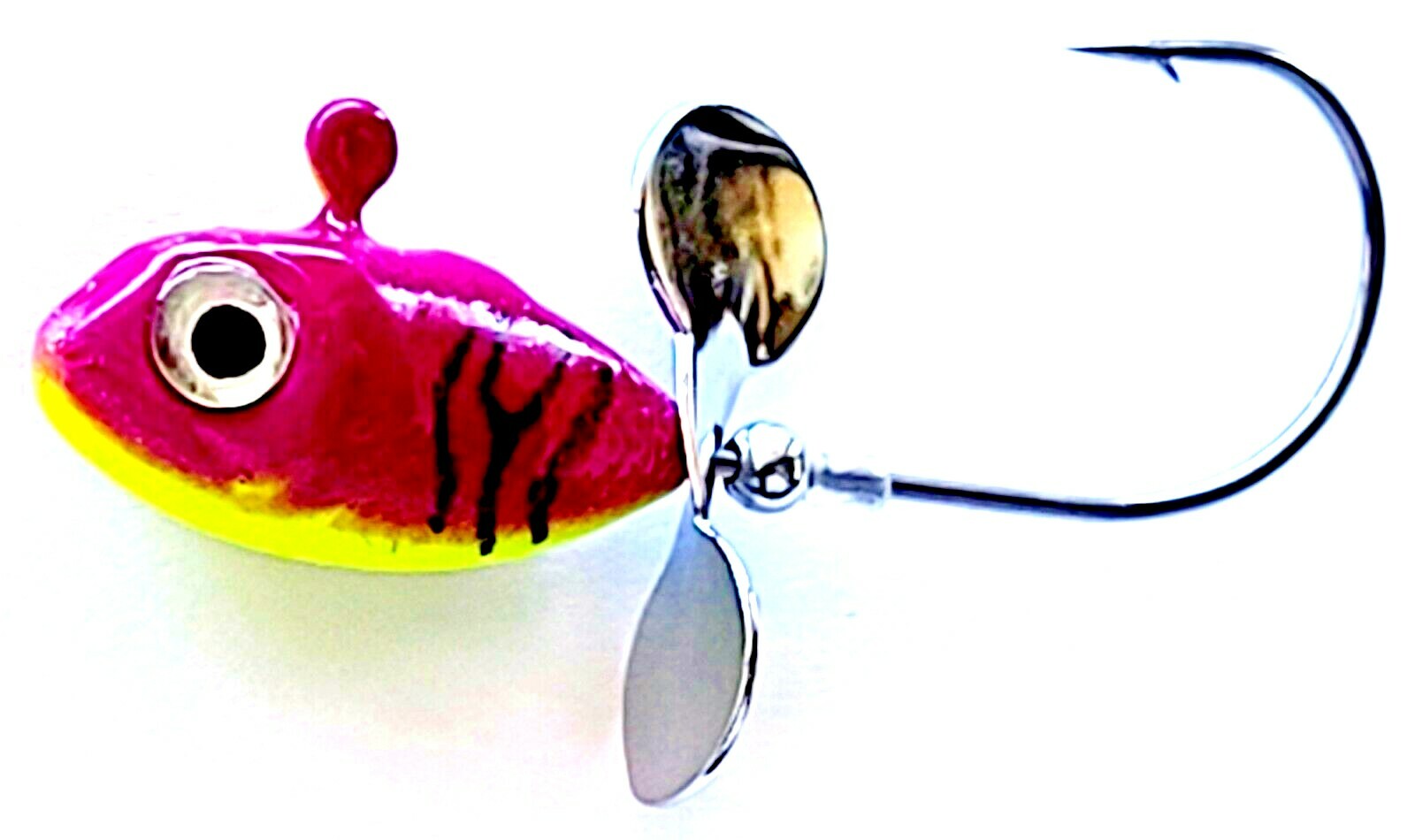 Apex Chartreuse & Purple Whiplash 3/8 oz. Jigs Fishing Lures (3 jigs ...