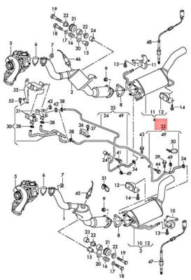 Genuine AUDI Q7 4LB Connecting Pipe Left 4L0131581B | eBay