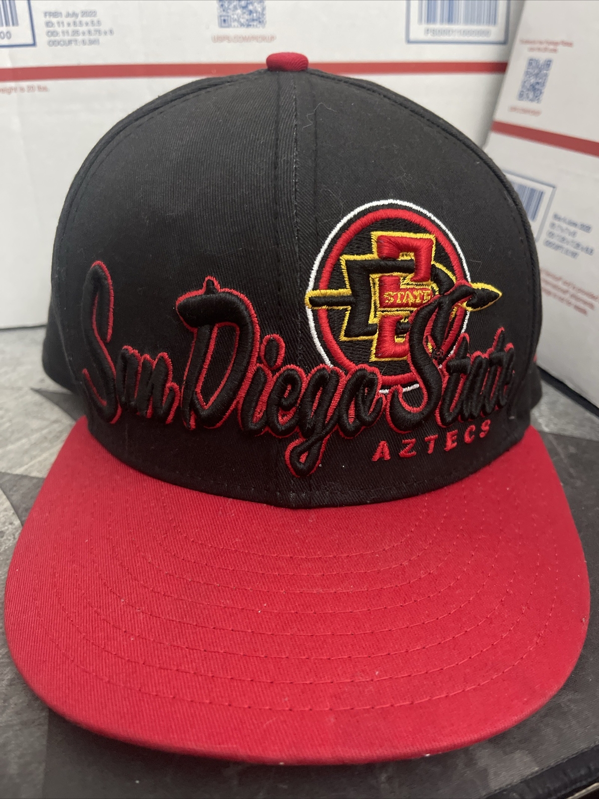SDSU Aztecs Hat Cap Adult Black Snapback New Era 59Fifty Mens Used | eBay