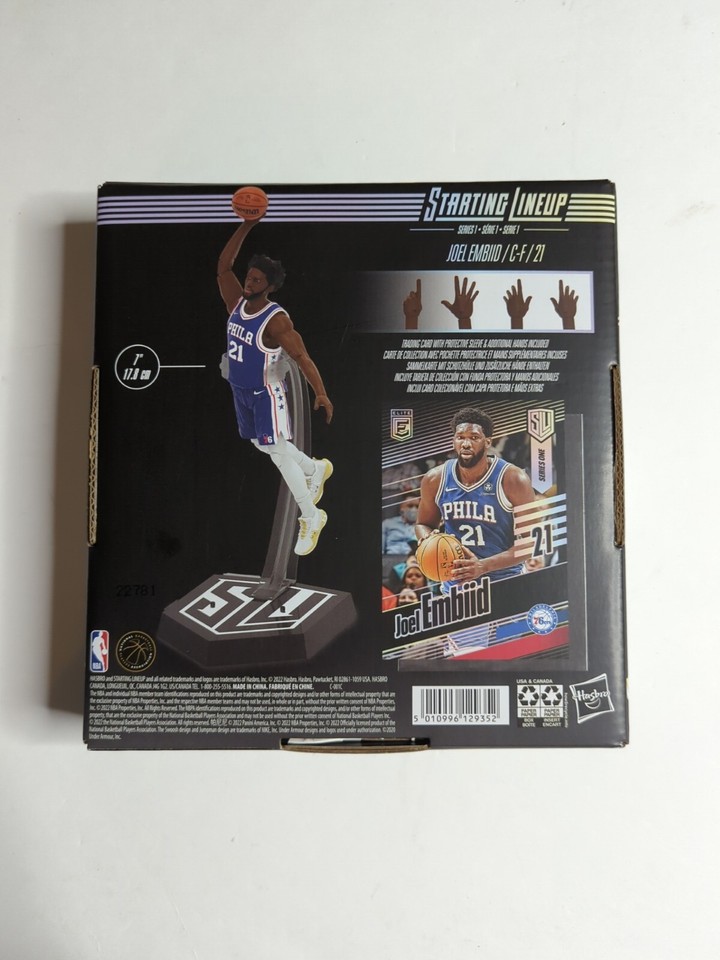 Hasbro Joel Embiid Philadelphia 76ers NBA Starting Lineup Series 1 ...