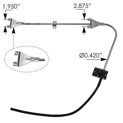 Window Regulator LH Mack part # 11QX52M, HLK6237 | eBay