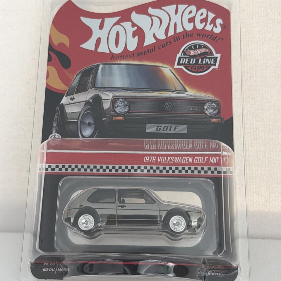 New Hot Wheels Red Line Club 1976 Volkswagen Golf MK1 GTI Silver 1:64 ...