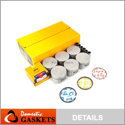 NPR Pistons w/ Rings fit 91-02 Mazda Mercury Ford Ranger Taurus 3.0L ...