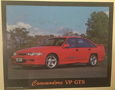 Holden Commodore VP GTS poster | eBay Australia