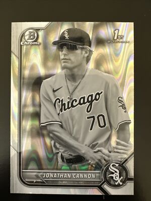 JONATHAN CANNON 2022 BOWMAN CHROME DRAFT LITE RAY WAVE RayWave ...