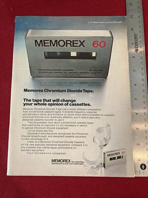 Memorex 60 Recording Tape 1972 Print Ad | eBay