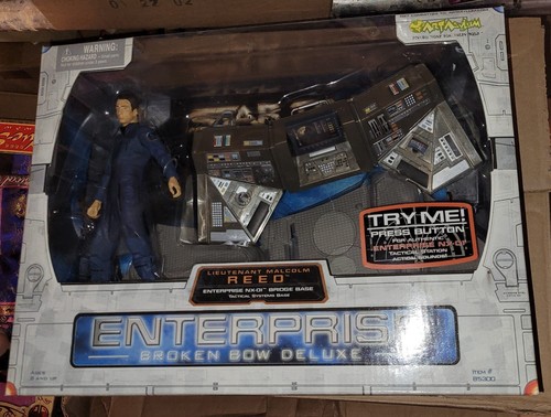 STAR TREK ENTERPRISE BROKEN BOW DELUXE NX-01 BRIDGE LT REED-ART ASYLUM ...
