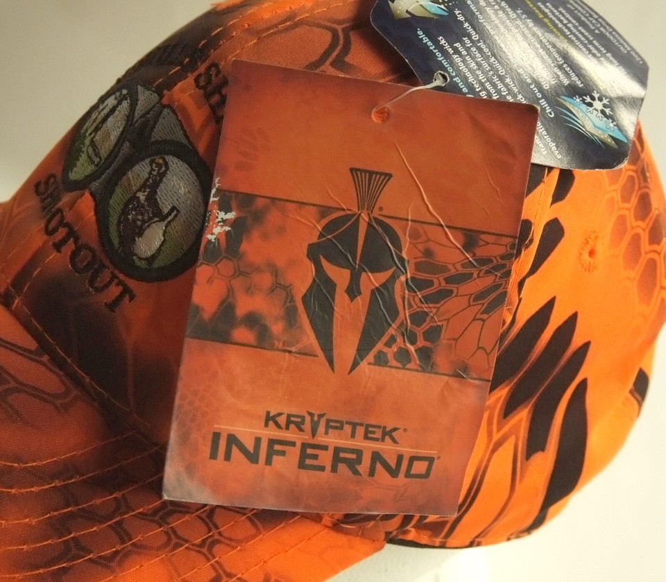 Cabela's Men's Orange Camo Ball Cap Kryptek Inferno Q-Tech cooling New ...