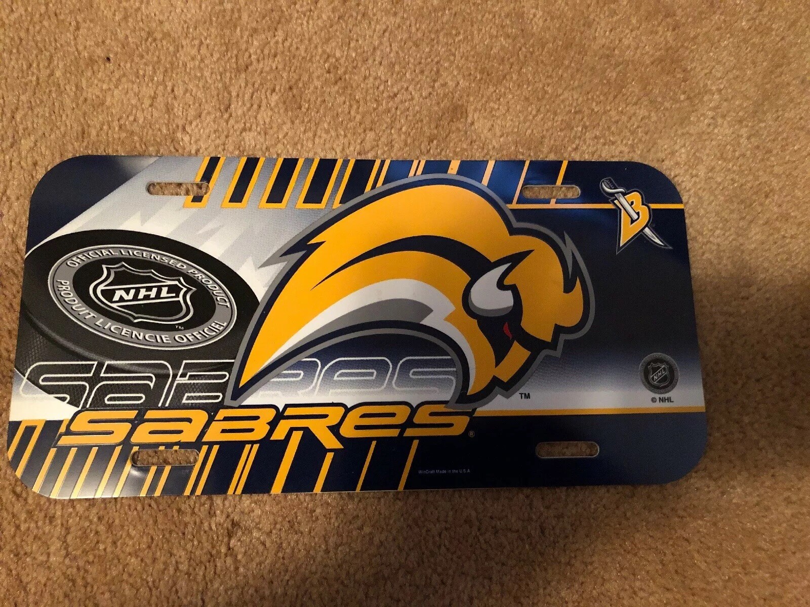 Buffalo Sabres Vanity License Late Auro Tag NHL | eBay