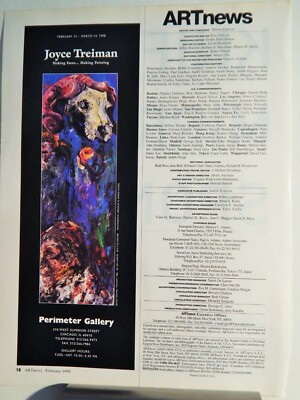 JOYCE TREIMAN ART PIECE VTG ORIG 1998-2 ADVERTISEMENT | eBay
