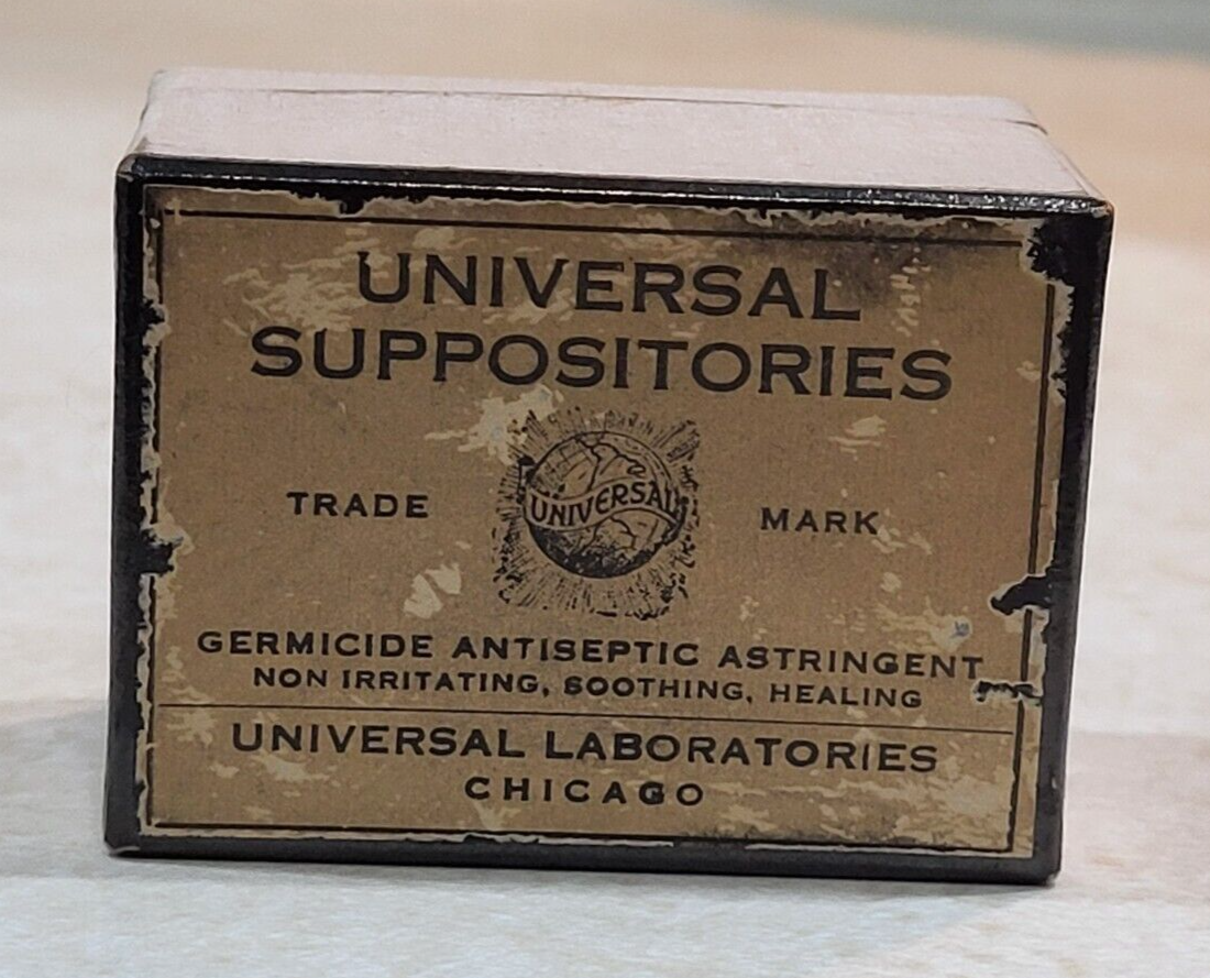 Vintage Box of UNIVERSAL SUPPOSITORIES, Chicago | eBay