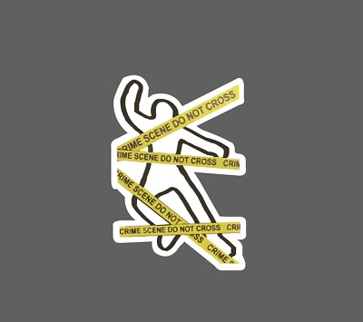 Crime Scene Sticker Chalk Waterproof Book Movie Mystery Gift NEW | eBay