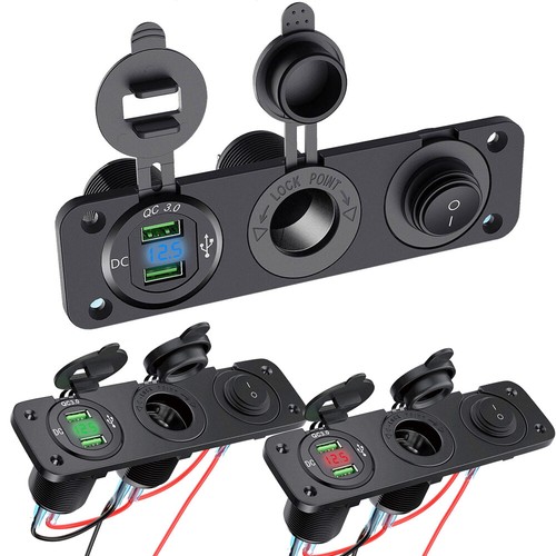 Dual USB Port Car Cig Lighter Socket Car 12V Charger Power Adapter ...