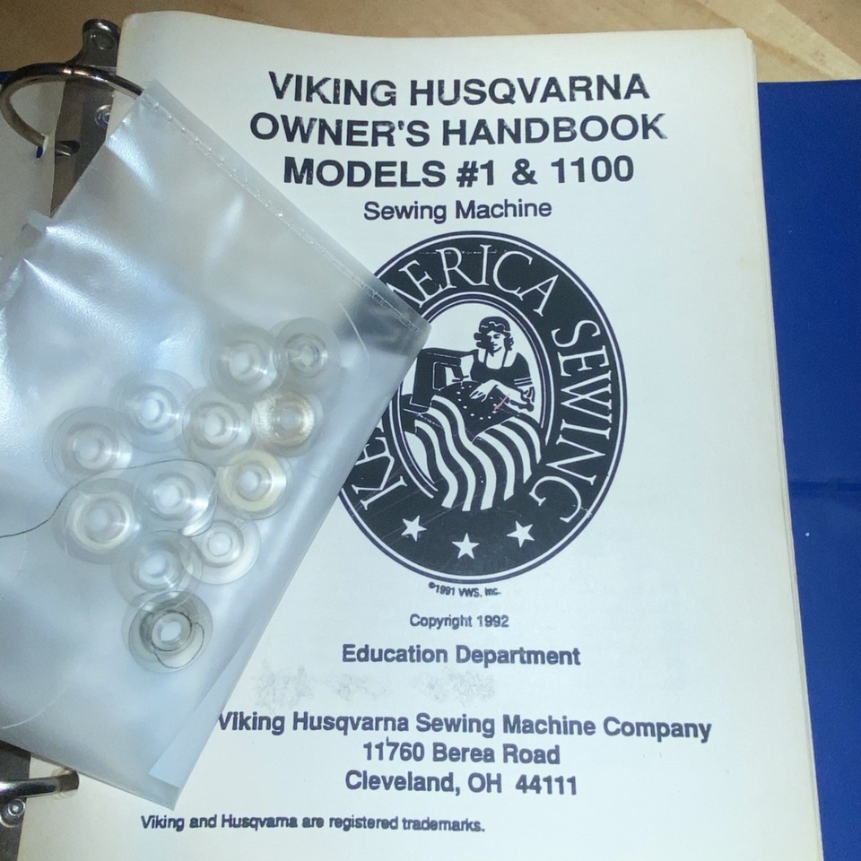 Husqvarna Viking 1100 Sewing Machine Anniversary With Manual Foot Pedal ...