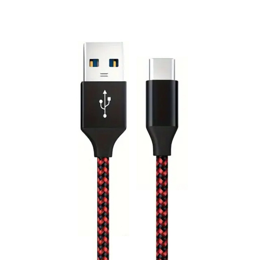 Braided USB C Type-C Fast Charging Data SYNC Charger Cable Cord 3/6 ...