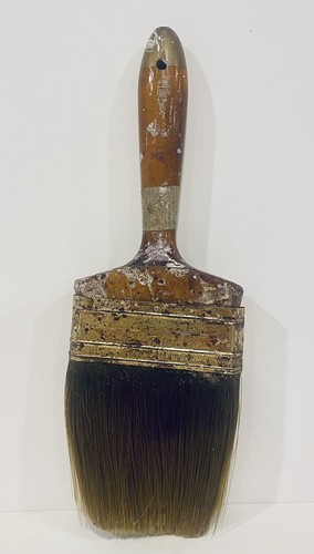 Vintage Large Paint Brush Rustic Decor Primitive Wooden Handle ...