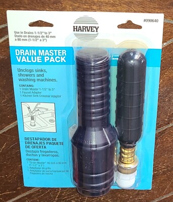 Harvey Drain Master Value Pack for 1.5" to 3" Drains #090640 | eBay