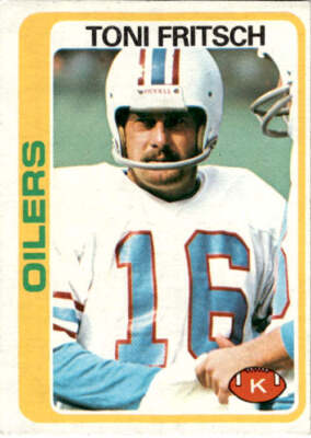 1978 Topps #164 Toni Fritsch Houston Oilers | eBay