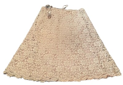 Women’s Beige Lace Skirt Hillard & Hanson Size 8 | eBay