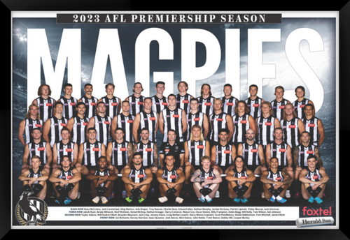 Collingwood Magpies 2023 Team Poster | eBay