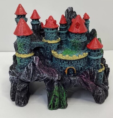 Rustic Vibrant Castle For Fish Tank Or Aquarium 5.5"×7" New No Tags | eBay