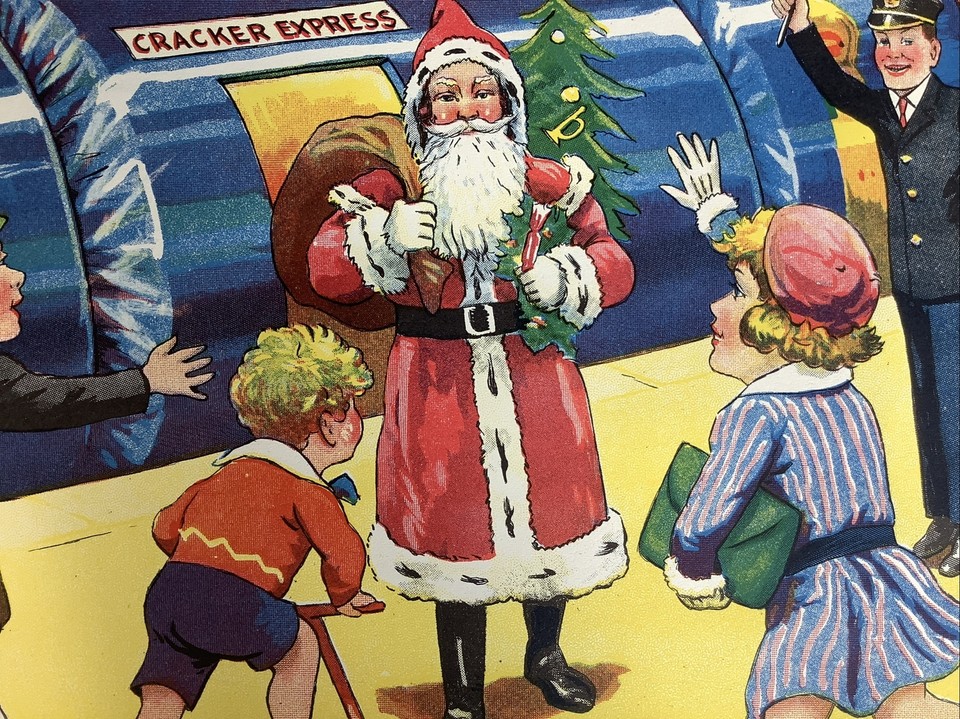 Batger’s Christmas Cracker Label “Xmas Express Crackers” Genuine ...